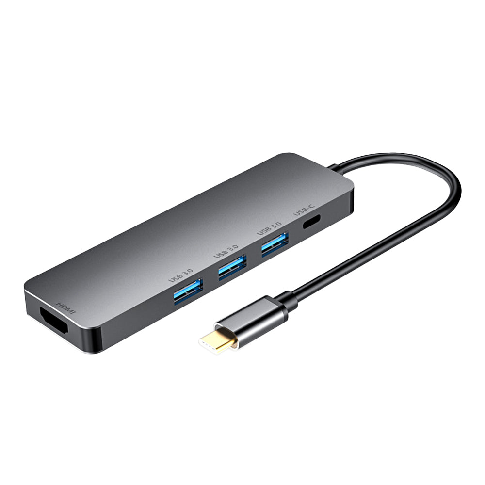 AND-DK5A | 5-in-1 Hub | HDMI (4K) + 3 USB (3.0) + TYPE-C (PD) – ARMOR-X