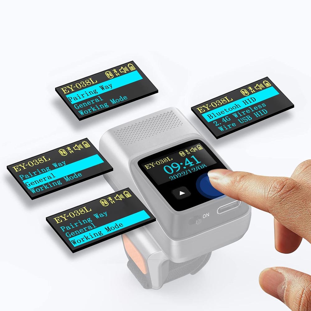 BRS-BT03 | Bluetooth Ring Barcode Scanner | 1D 2D QR Code – ARMOR-X