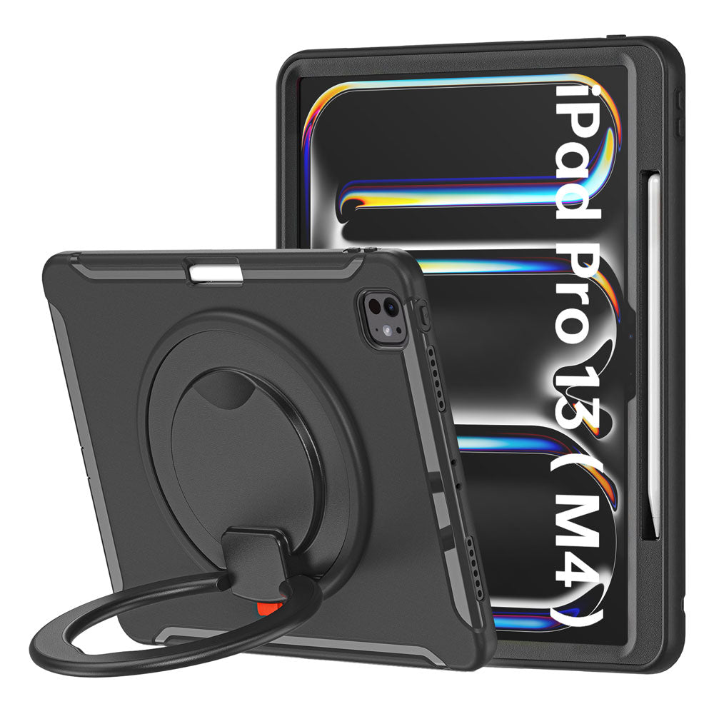 RON-iPad-PR10 | iPad Pro 13 ( M4 ) | Rugged case with kick-stand & pen ...