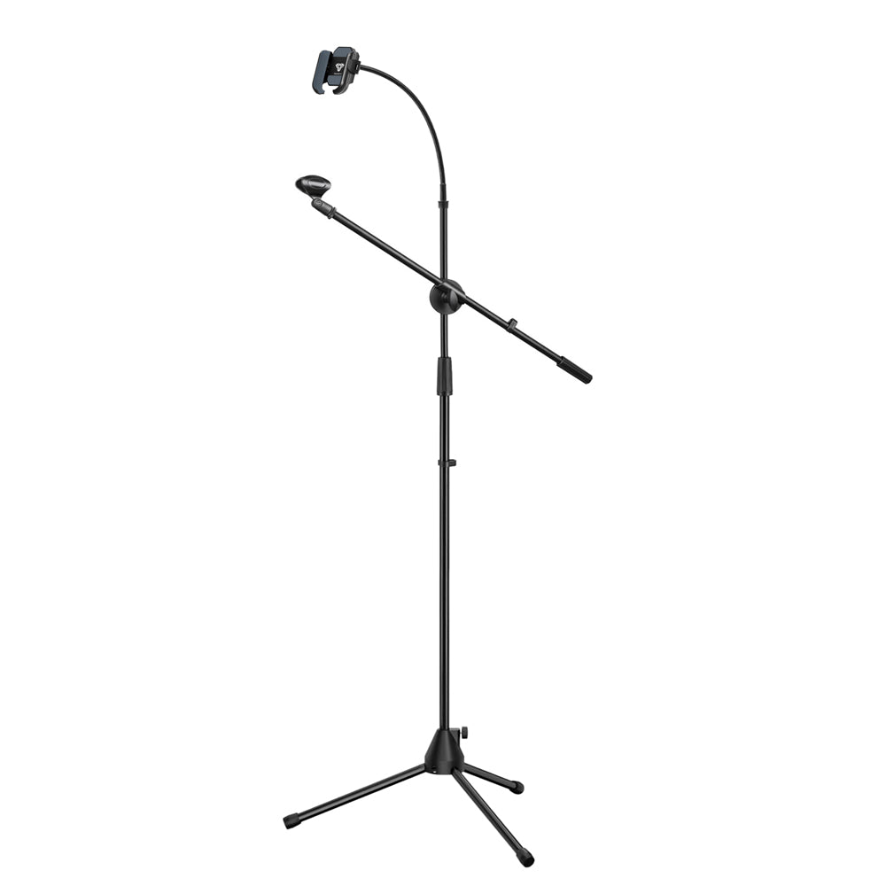 UCP-X185 | Tripod Floor Stand Universal Mount With Boom Microphone Arm ...