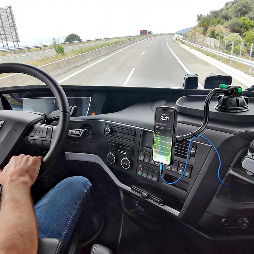 X183K | Truck / Work Van / Bus Dashboard Extra Long Suction Cup Car Mo ...