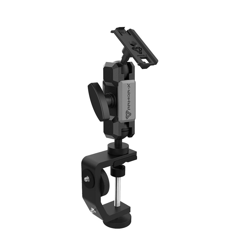 P18K | Heavy-Duty G-Clamp Bar Mount*LARGE | ONE-LOCK for Phone – ARMOR-X