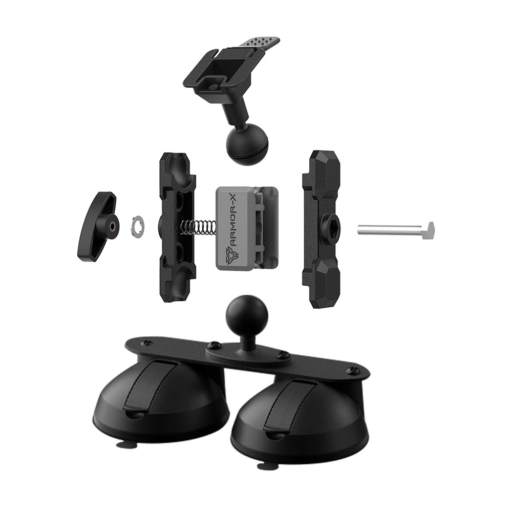 P52T | Glass Double Suction Cup Mount | ONE-LOCK for Tablet – ARMOR-X