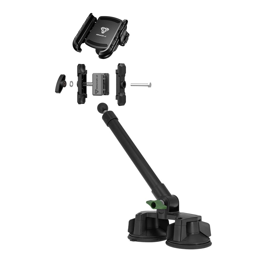 P65UP | Dual Suction Cup Universal Mount with Long Arm | Design for Ph ...
