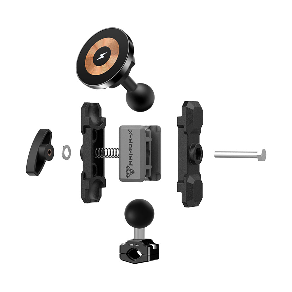 P67MS03 | Bar Clamp Moun | ⌀10-32mm | MagSafe / Pixelsnap 15W Fast Cha ...