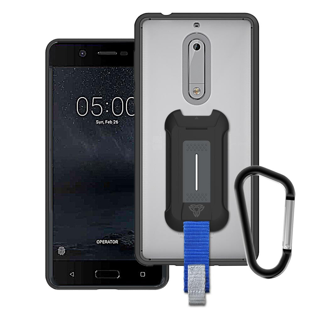 BX3-NK-5 | Nokia 5 | Shockproof Rugged case w/ KEY Mount & Carabiner ...