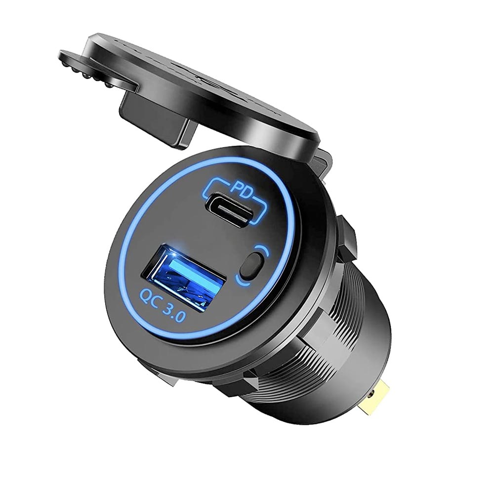 CHR-VC1 | Smart Car Charger With Power Button – ARMOR-X