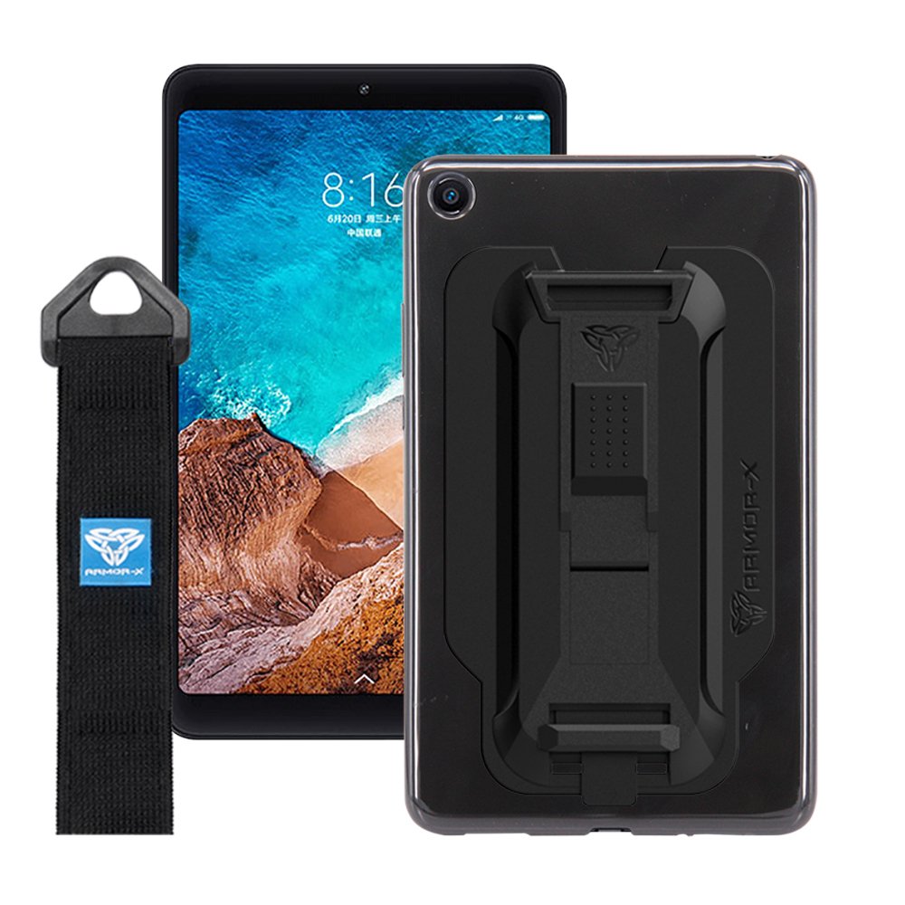 PXS-Mi04 | Xiaomi Mi Pad 4 | Shockproof Case w/ Kickstand & hand strap ...